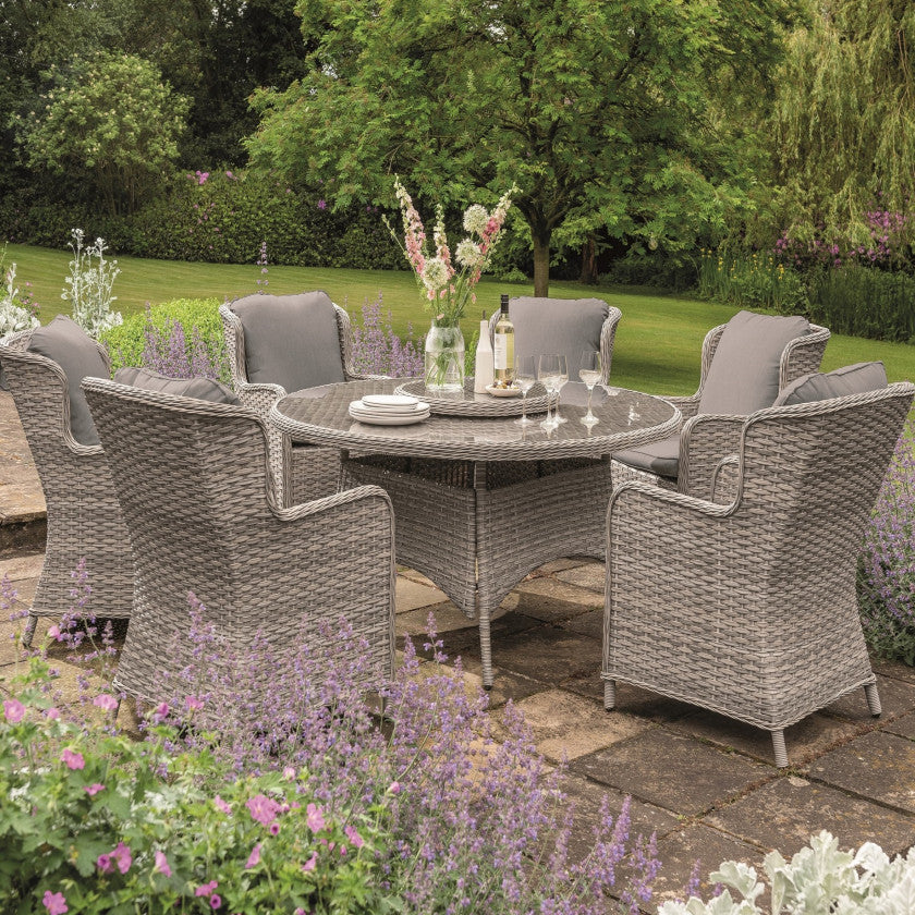 Wroxham Delux 6 Seater - Round 150cm Table — Willowbrook Garden Centre