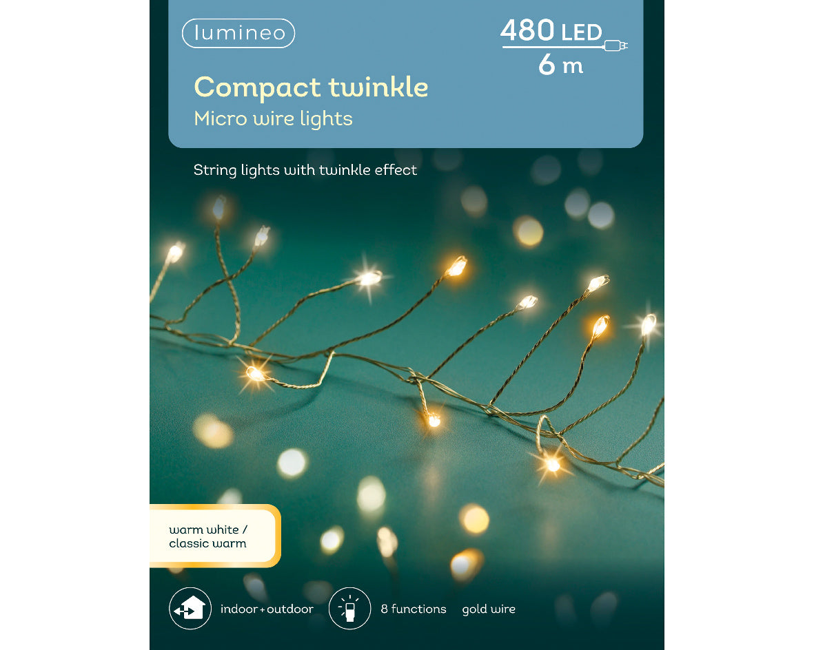 Micro LED Compact Lights Twinkle Effect O 600cm — Willowbrook Garden Centre